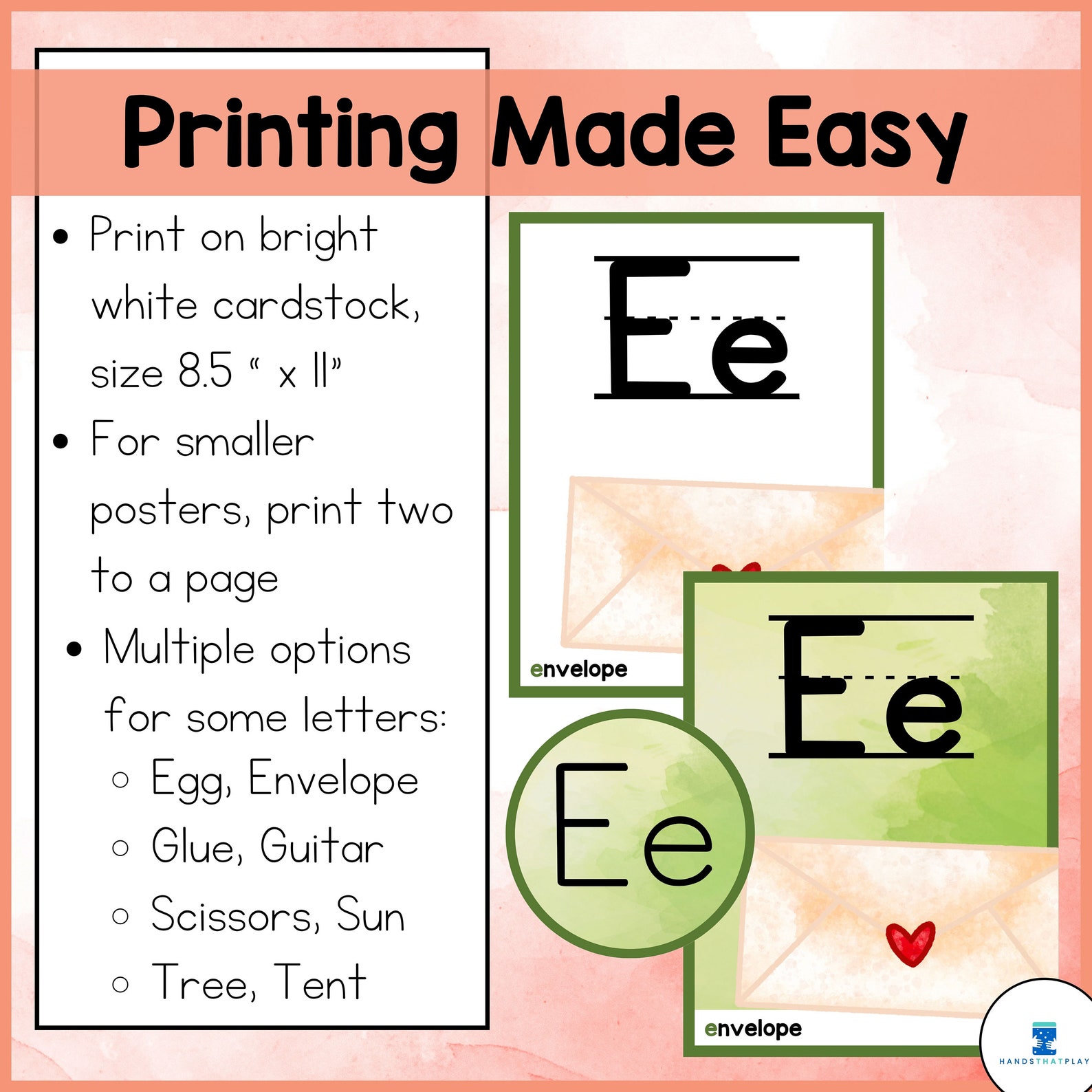 Alphabet Posters | Letter Formation | Sunset Rainbow Watercolors ...