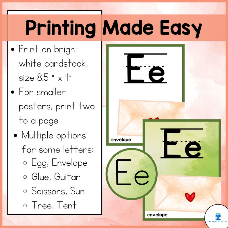 Alphabet Posters | Letter Formation | Sunset Rainbow Watercolors ...