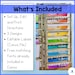 10 Drawer Cart Labels for the Classroom | Monochrome Rainbow Watercolor ...