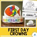 First Day of School Crowns - Back to School Activity - Etsy