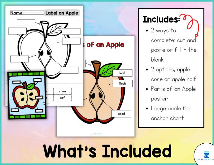Apple Science - Label Parts of an Apple Diagram (apple Core or Apple ...