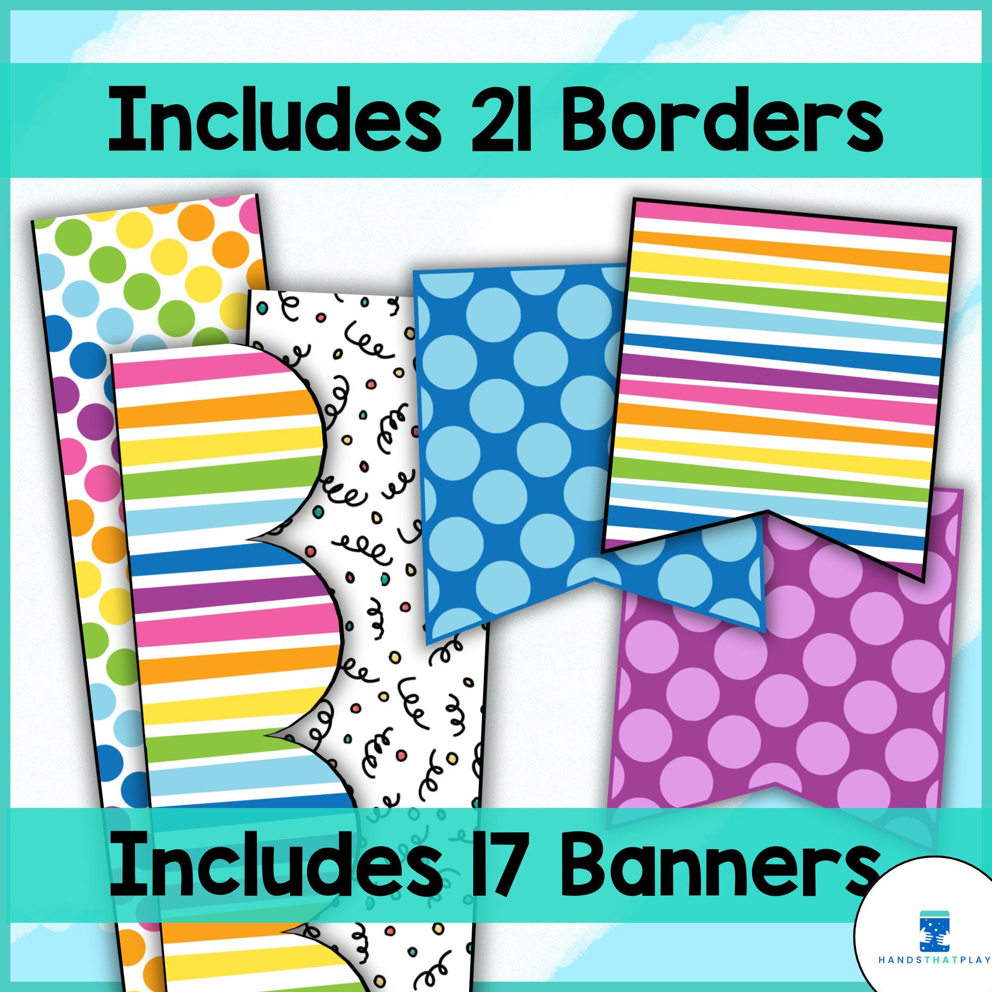 Birthday Bulletin Board Complete Set | Borders, Banners, and More - Etsy