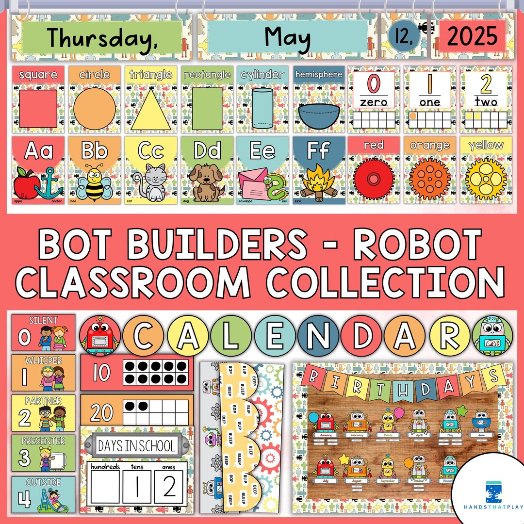 Robot Classroom Decor Bundle | Bot Builders Decor Collection | Robotic ...