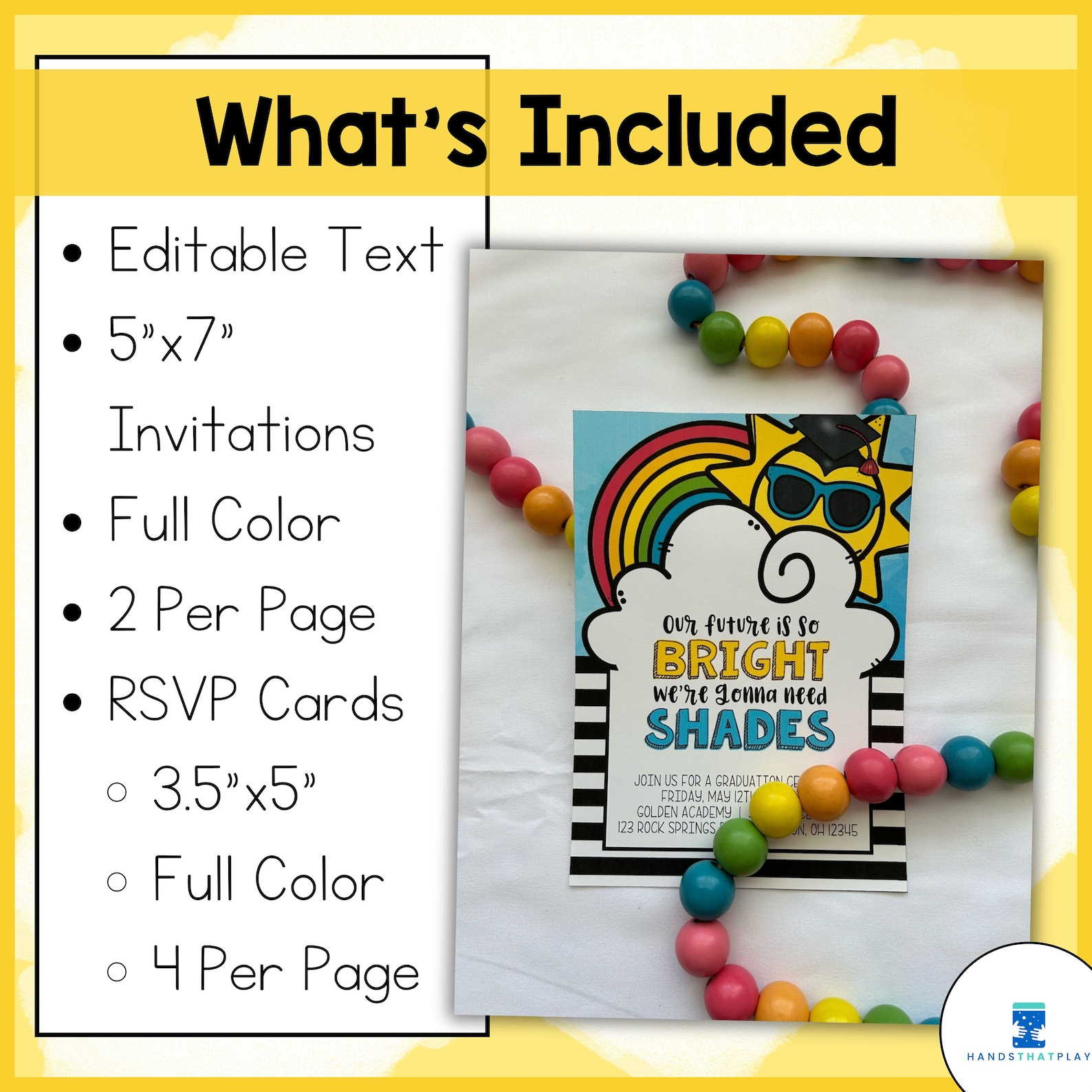 Kindergarten Graduation Bundle - Editable Invitations, Certificates ...