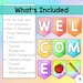Editable Welcome Banner and Bunting Letters - Rainbow Watercolor ...