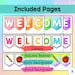 Editable Welcome Banner and Bunting Letters - Rainbow Watercolor ...