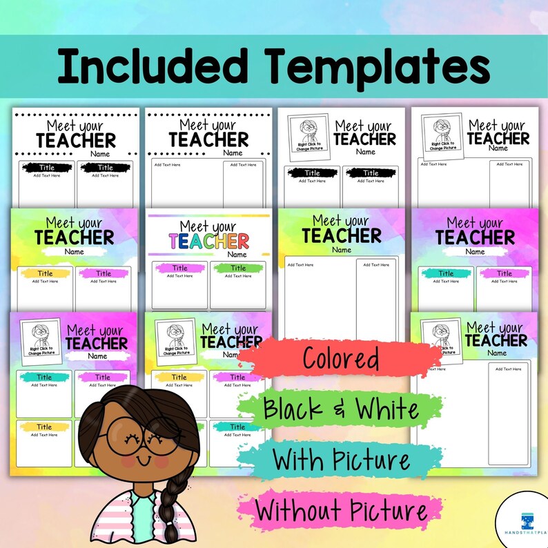 Meet the Teacher Letter Template - Editable - Etsy