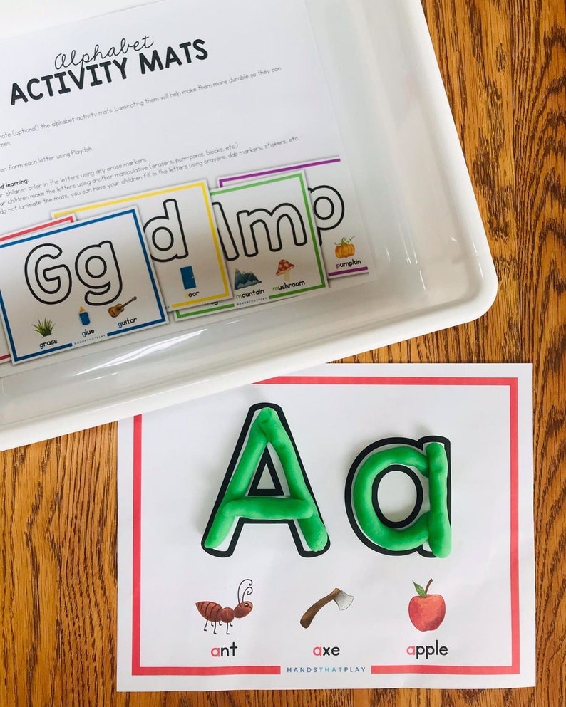 Alphabet Activity Mats | A to Z - Etsy