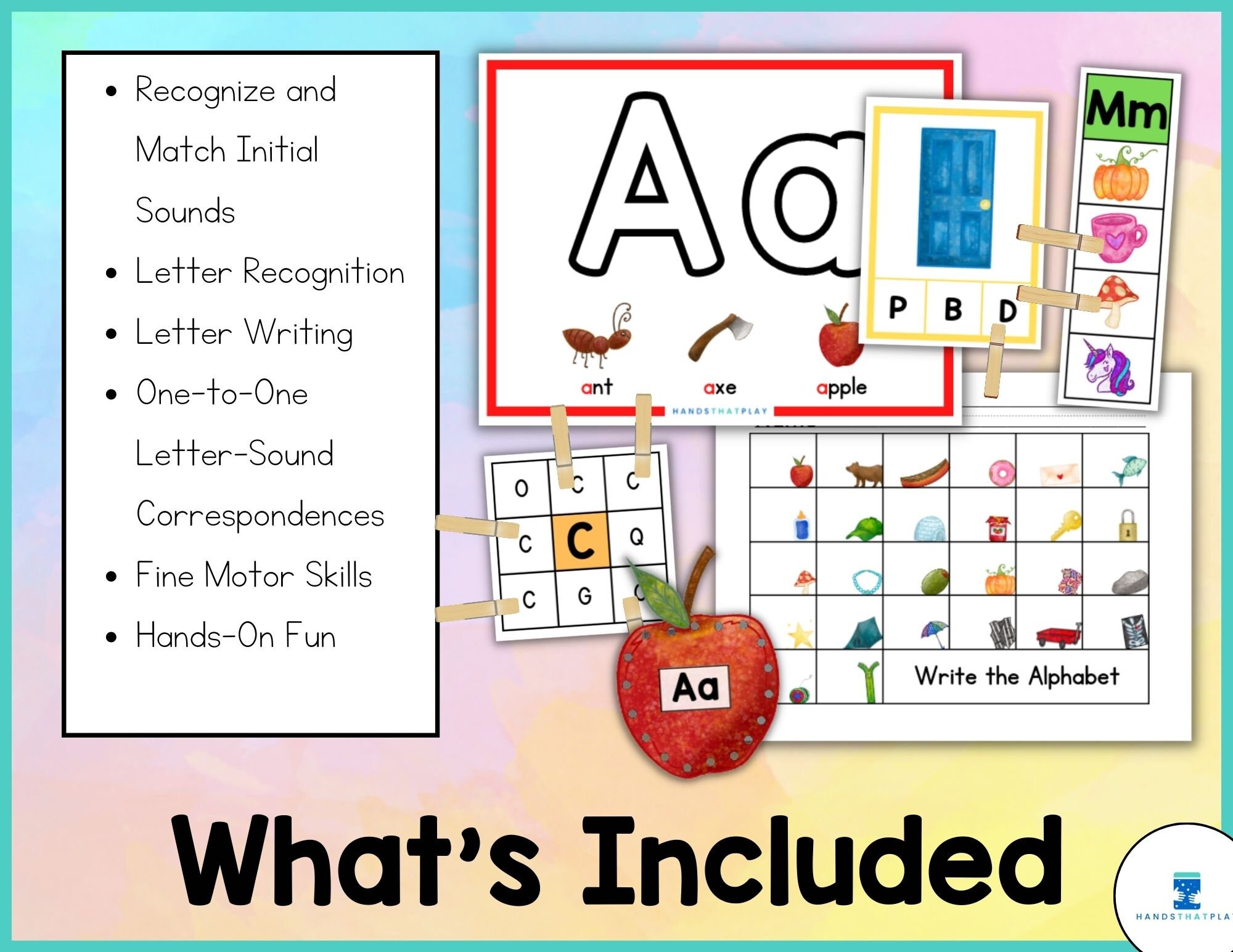 Alphabet Activities Letter Names Letter Sounds Hands-on - Etsy