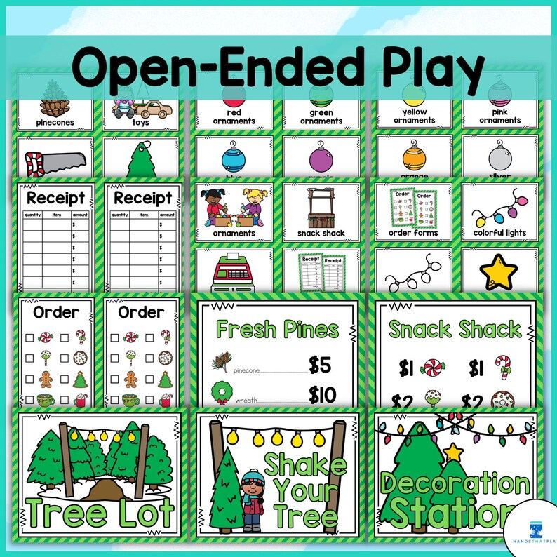 Tree Farm Dramatic Play - Christmas and Holiday Pretend Play - Etsy