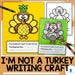I Am Not a Turkey - Turkey Disguise Writing Craft - November Craft - Etsy