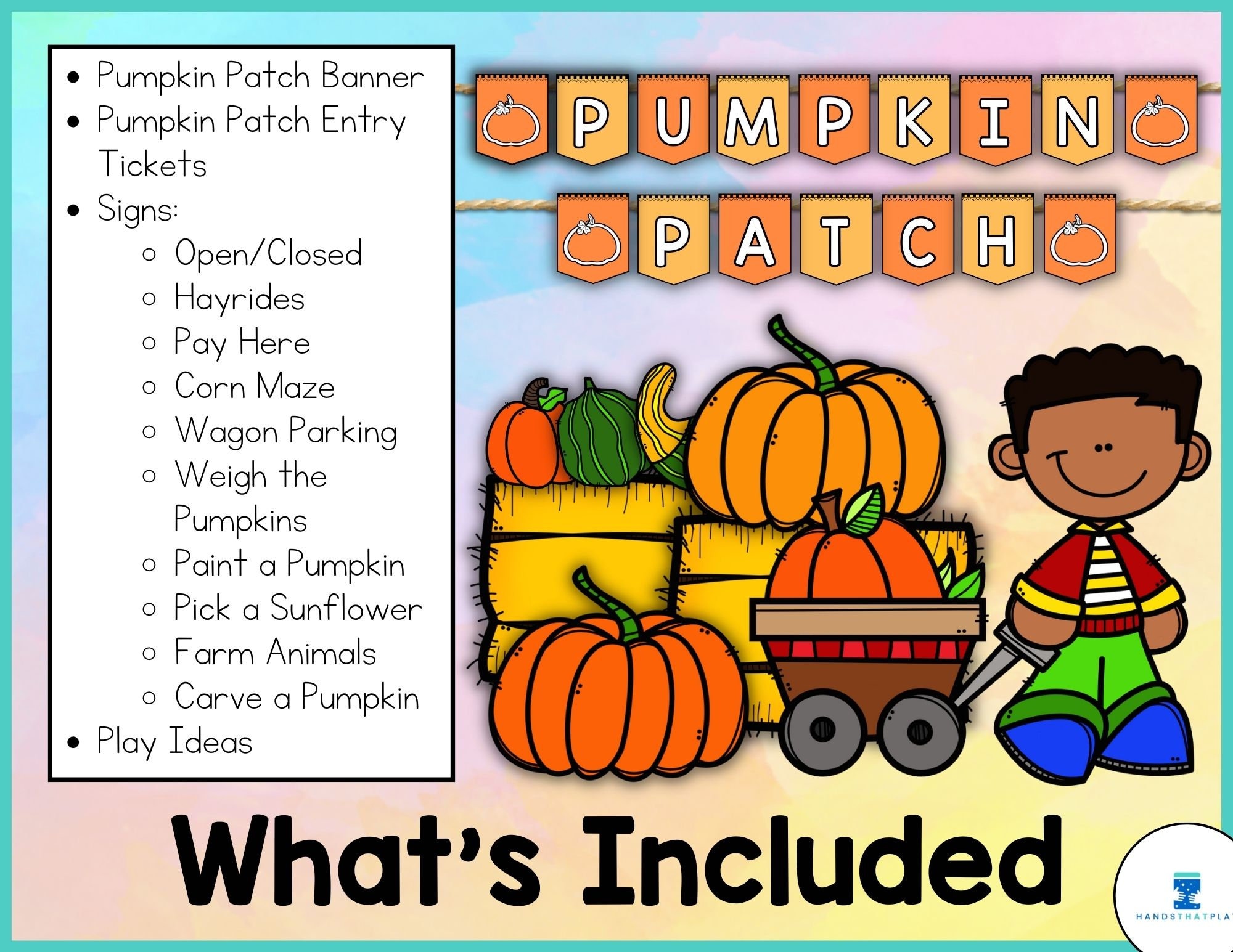 Pumpkin Patch Dramatic Play - Etsy