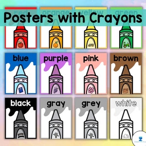 Color Posters | Rainbow Watercolors | Colorful Classroom Decor - Etsy