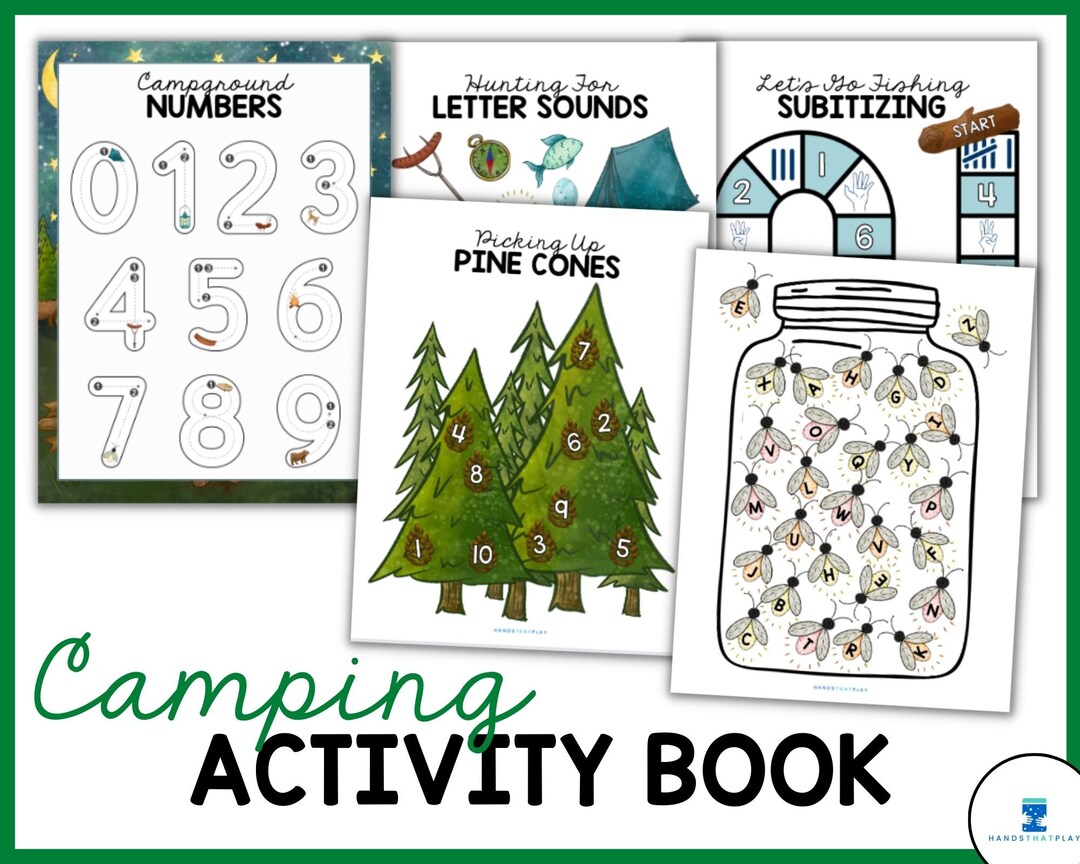 Camping Activities | Activity Book | Busy Binder | Nature - Etsy