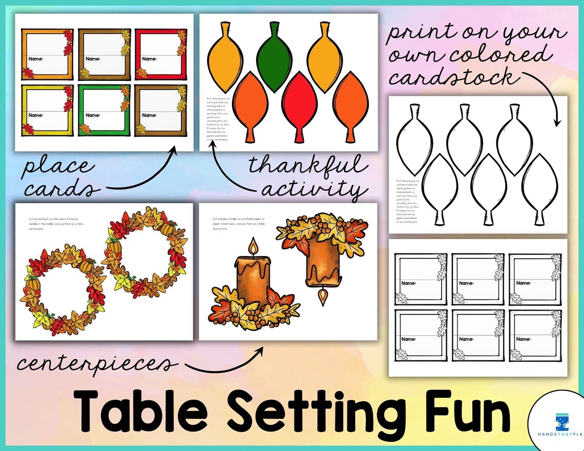 Thanksgiving Dramatic Play - Etsy