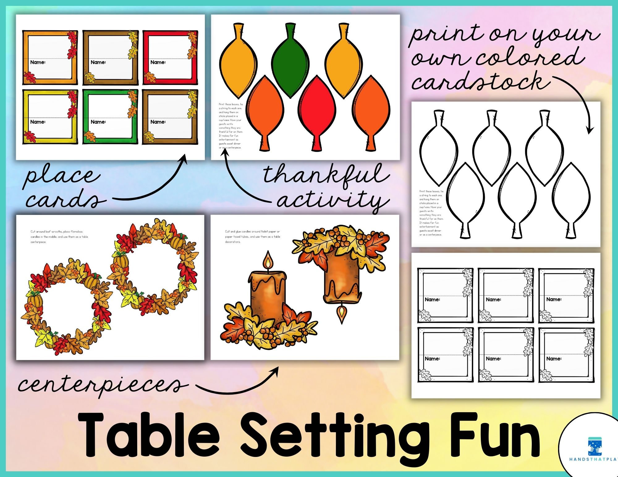 Thanksgiving Dramatic Play - Etsy