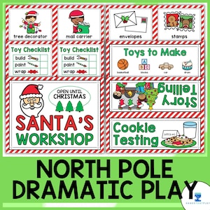 North Pole Dramatic Play - Santa's Workshop Pretend Play - Etsy