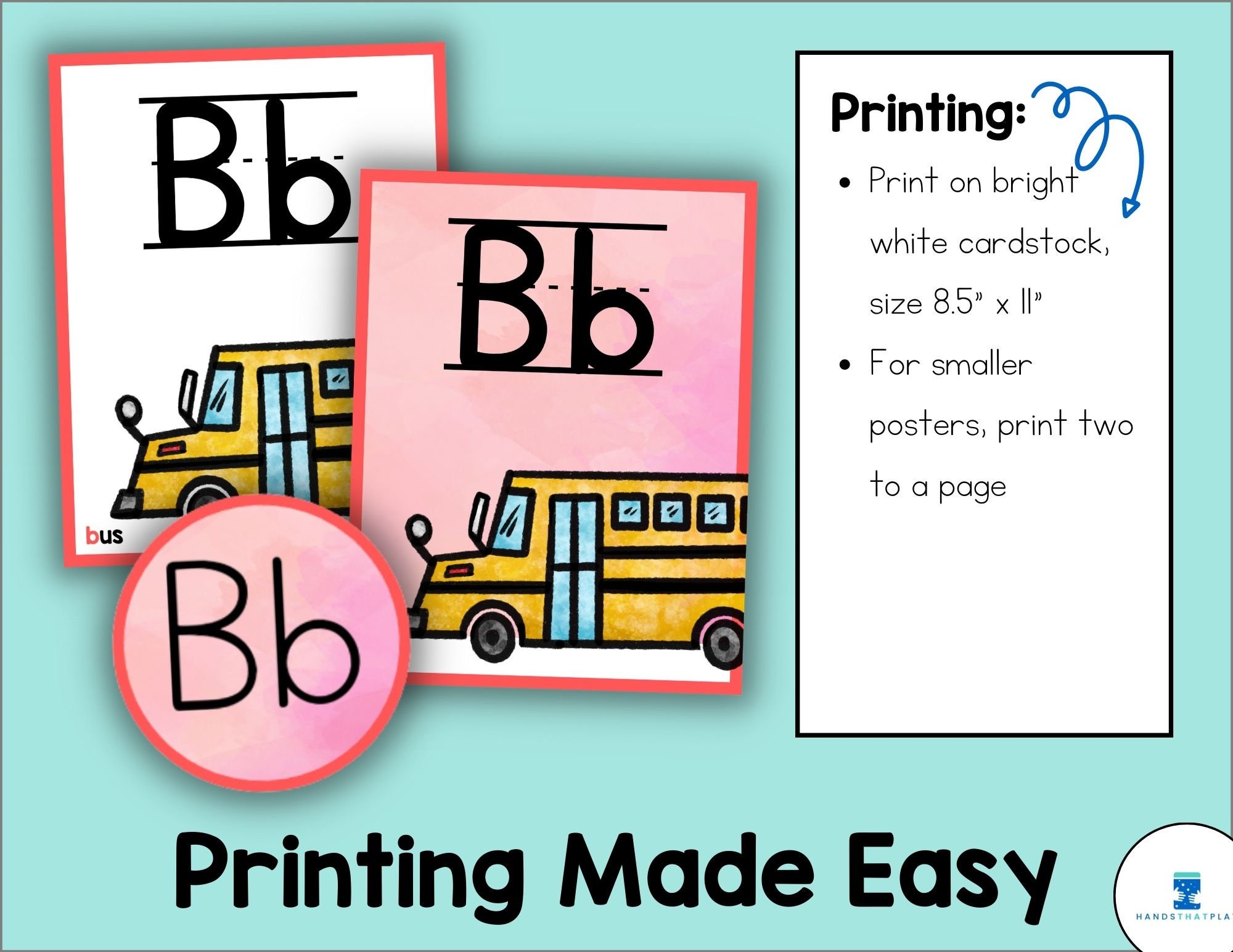 Alphabet Posters Letter Formation Rainbow Watercolors - Etsy