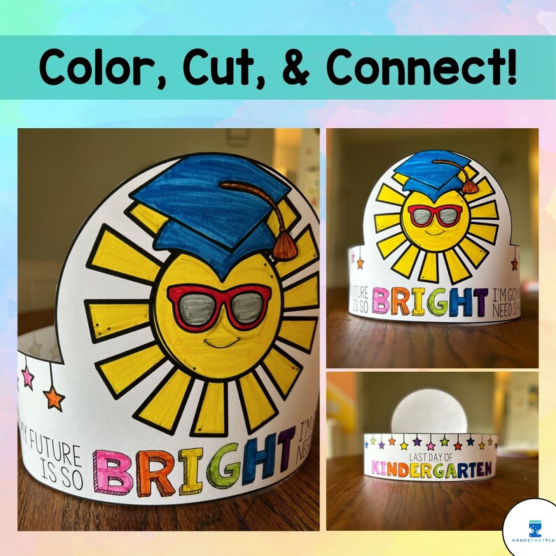 Last Day of School Crowns - My Future is so Bright - Etsy