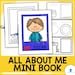 All About Me Mini Book: Back to School Activity - Etsy