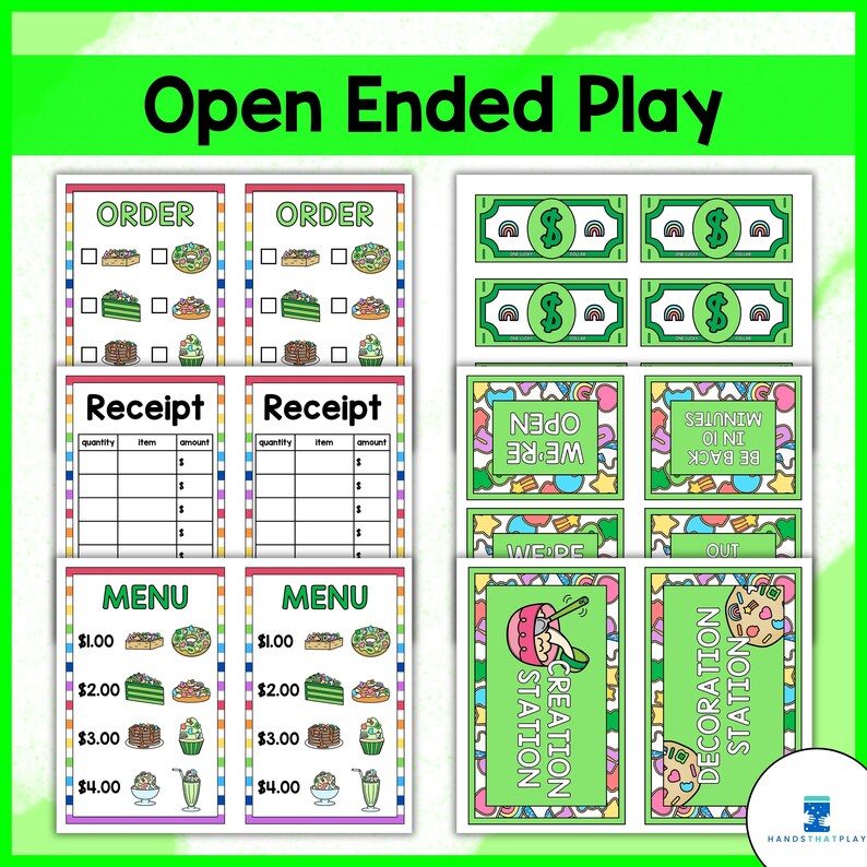 St. Patrick's Day Dramatic Play - Lucky's Cafe - Etsy