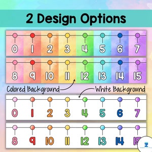 Classroom Number Line Display With Negatives | up to 200 | Rainbow ...