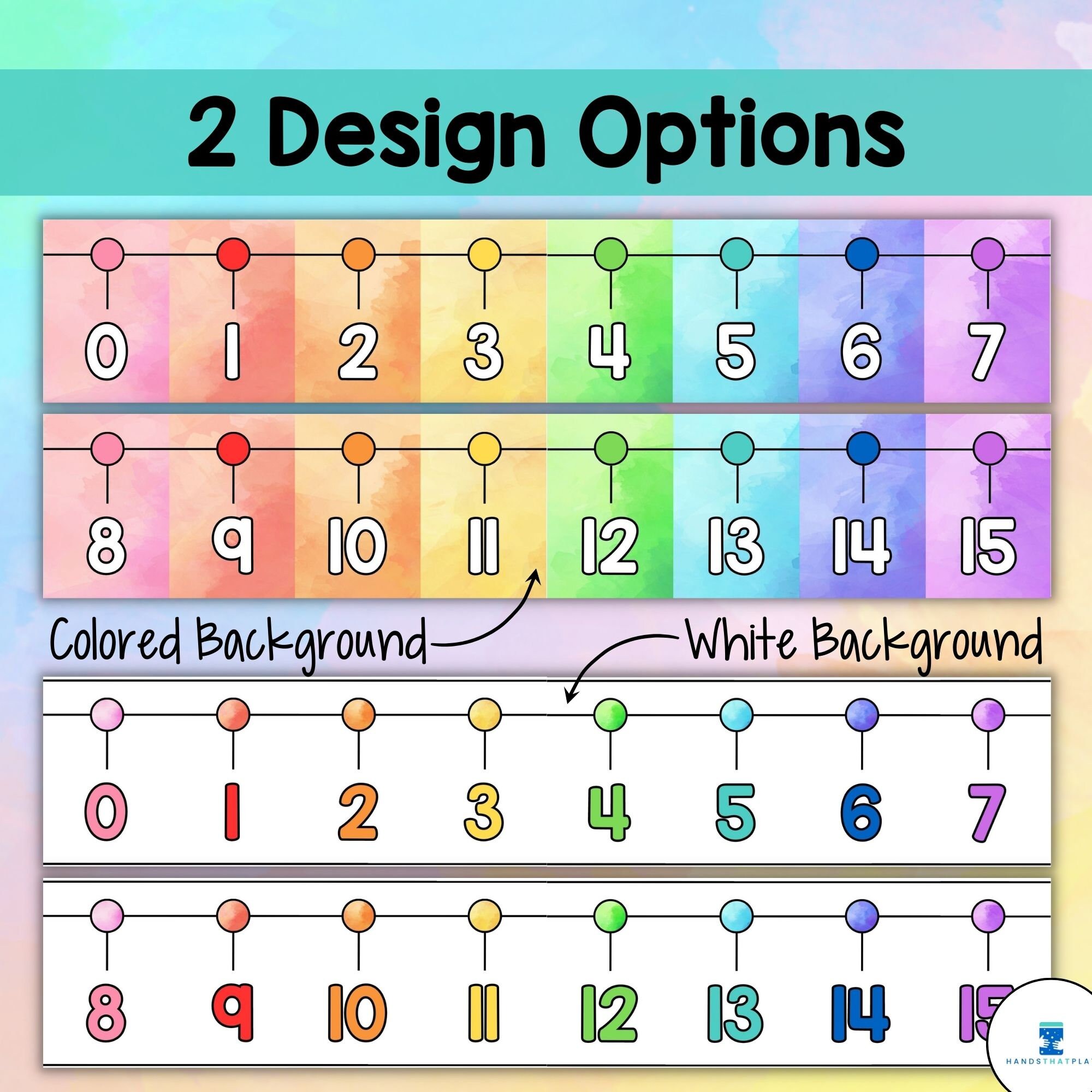Classroom Number Line Display With Negatives | up to 200 | Rainbow ...