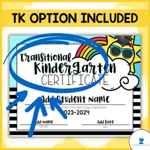 Kindergarten Certificates - Editable Future is Bright Completion ...