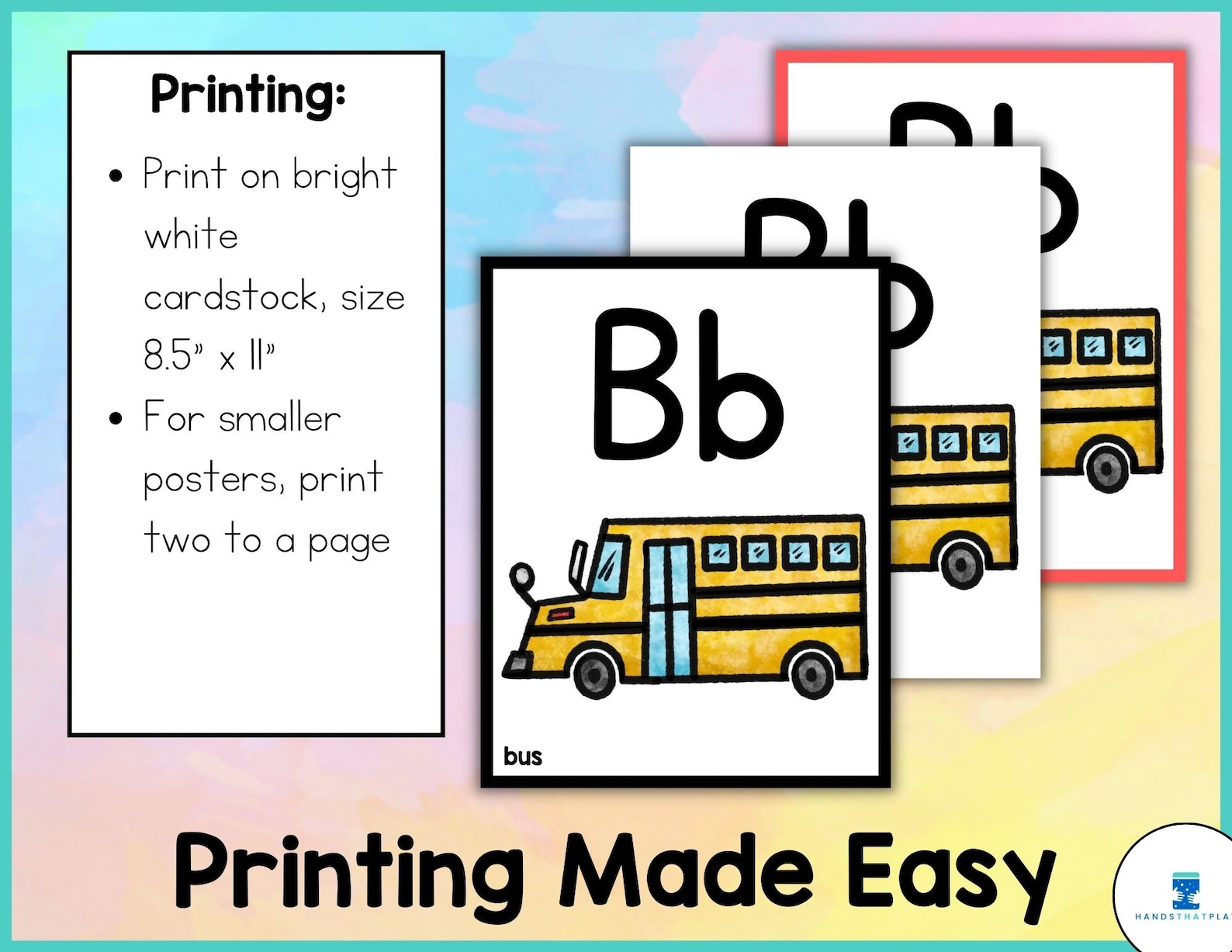 Alphabet Posters Simple and Centered Homeschool Classroom - Etsy