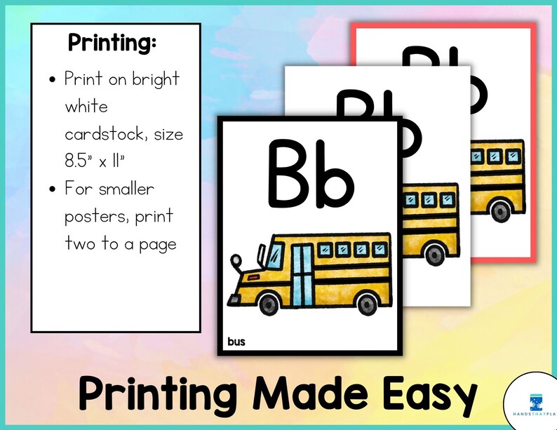 Alphabet Posters Simple and Centered Homeschool Classroom - Etsy