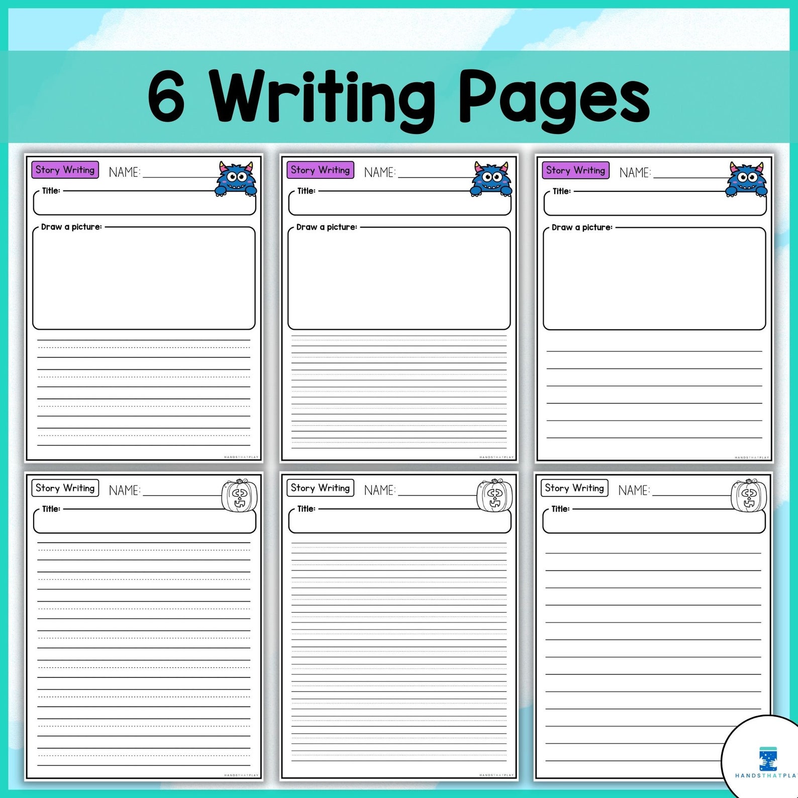 Roll a Story Writing Prompts - October, Monsters, Halloween - Etsy