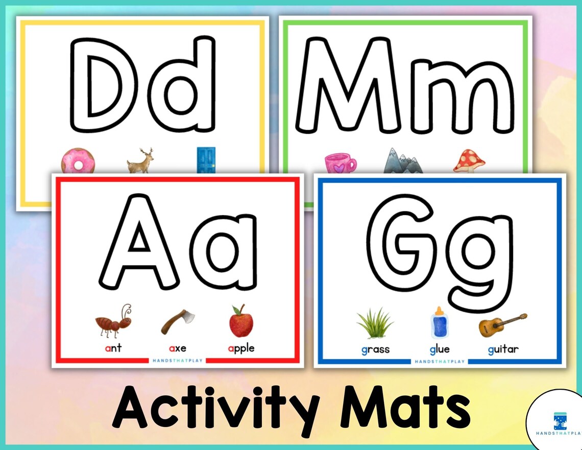 Alphabet Activities Letter Names Letter Sounds Hands-on Back to School ...