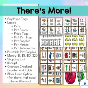 Pet Store Dramatic Play - Pet Shop Pretend Play - Etsy