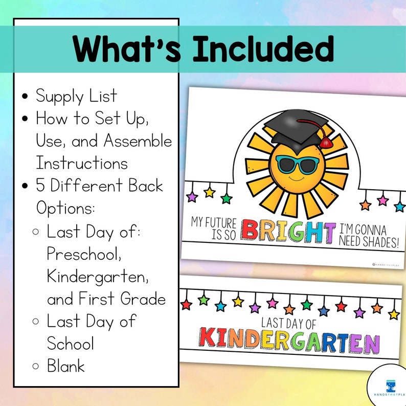 Last Day of School Crowns - My Future is so Bright - Etsy