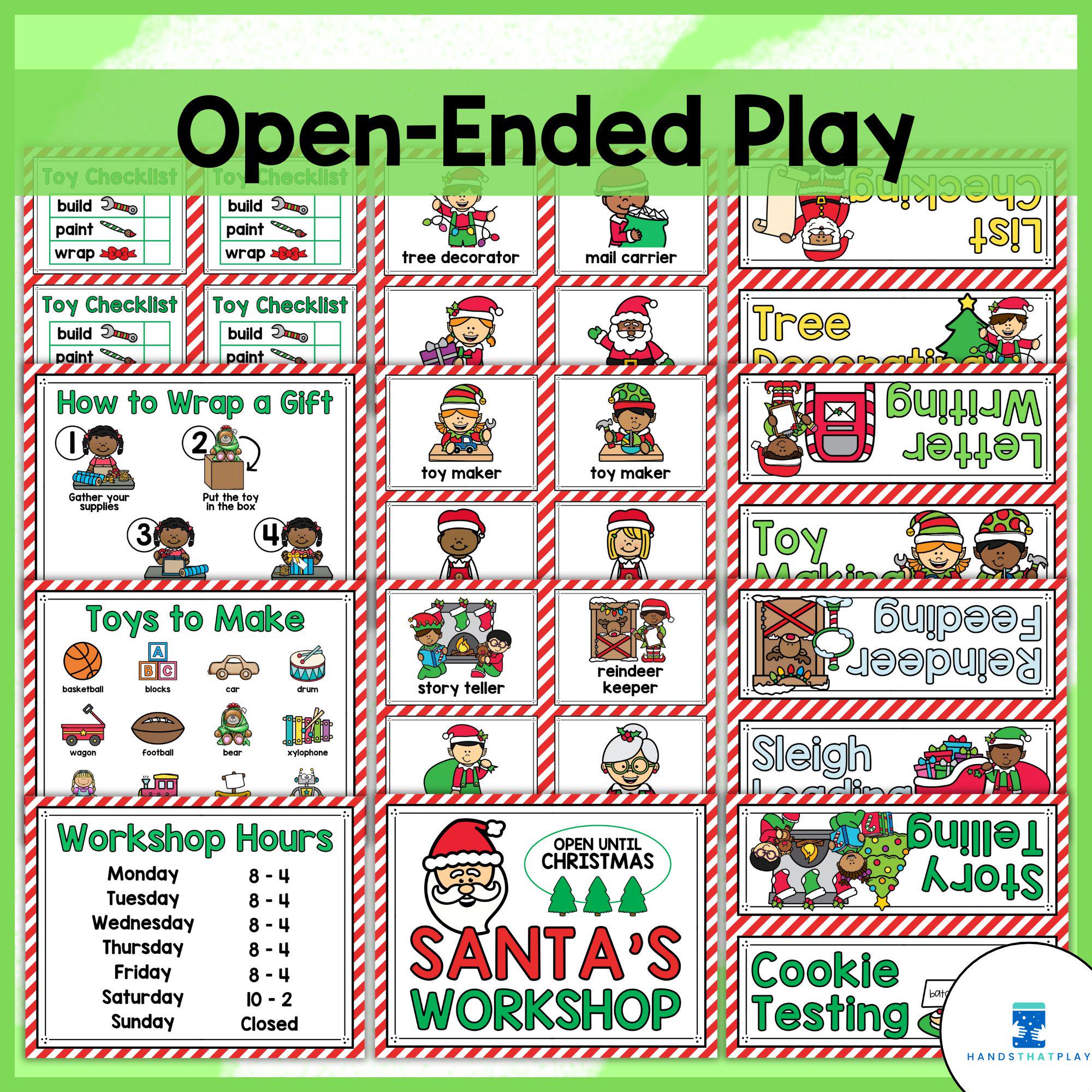 North Pole Dramatic Play - Santa's Workshop Pretend Play - Etsy