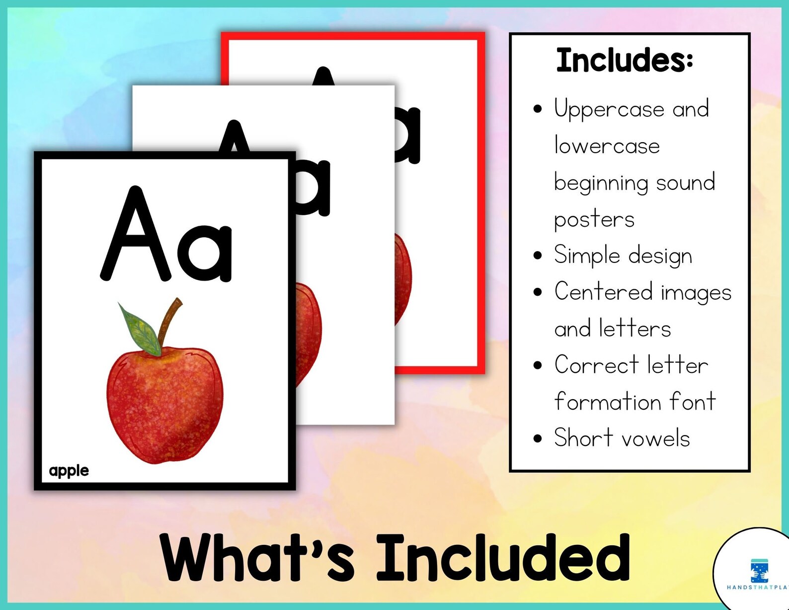 Alphabet Posters Simple and Centered Homeschool Classroom - Etsy