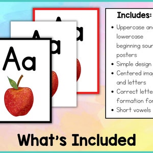 Alphabet Posters | Simple and Centered | Homeschool Classroom Decor - Etsy