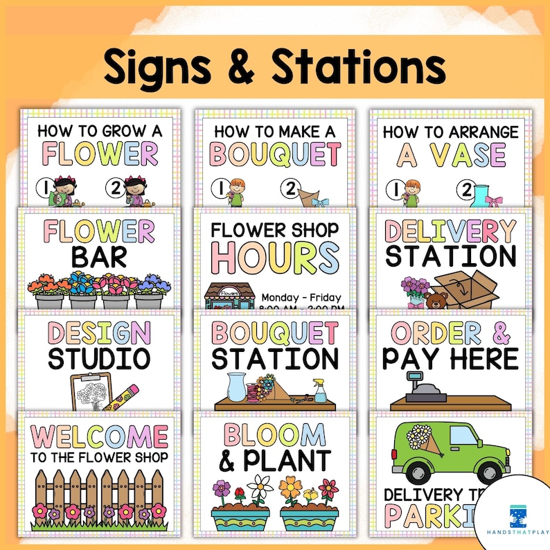 Flower Shop Dramatic Play - Florist Pretend Play - Etsy