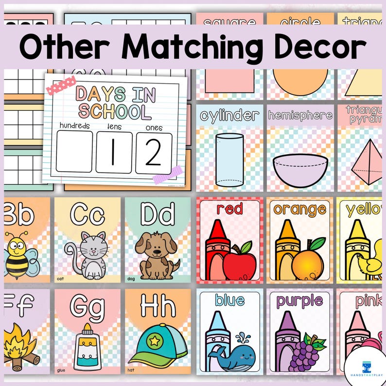 Pastel Number Posters: Classroom Wall Decor 0-20 - Etsy