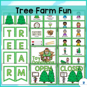 Tree Farm Dramatic Play - Christmas and Holiday Pretend Play - Etsy