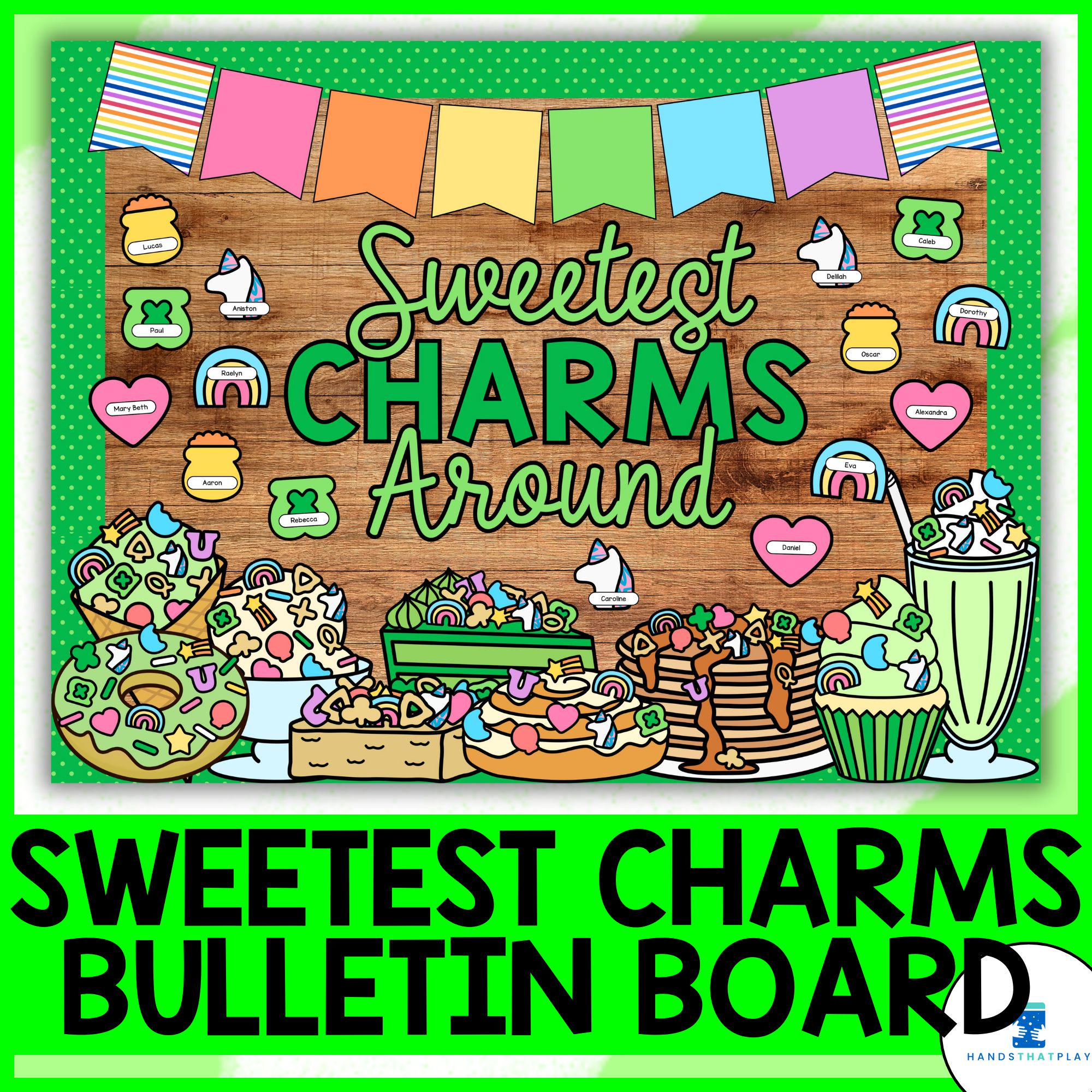 St. Patrick's Day Sweetest Charm Bulletin Board Set or Door Decor for ...