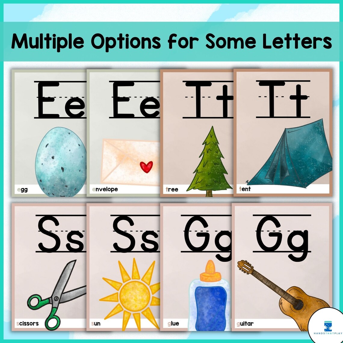 Alphabet Posters | Letter Formation | Neutral Boho | Classroom Decor - Etsy