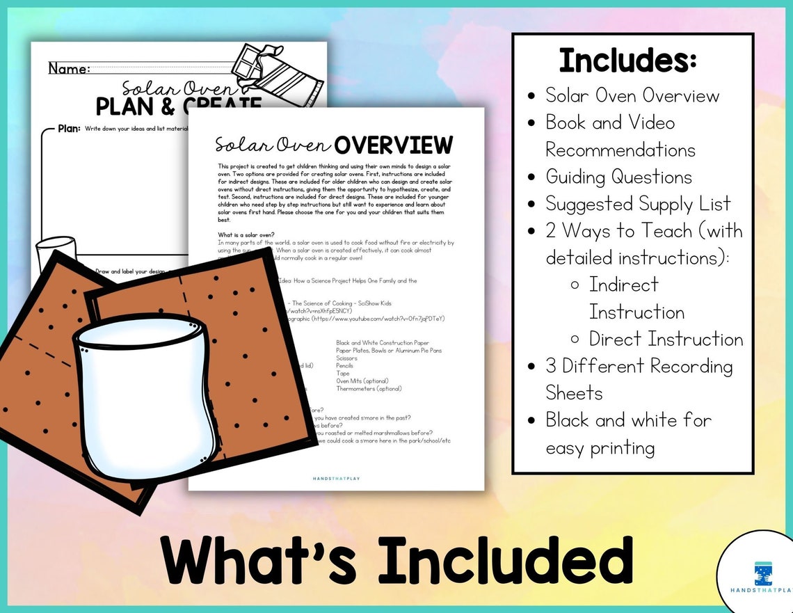 Solar Oven S'mores STEM Project - Etsy