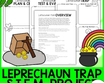 St. Patrick's Day Leprechaun Trap STEM Challenge - Etsy