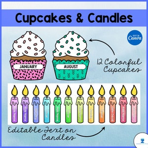 Birthday Bulletin Board and Banners | Black and White Rainbow ...