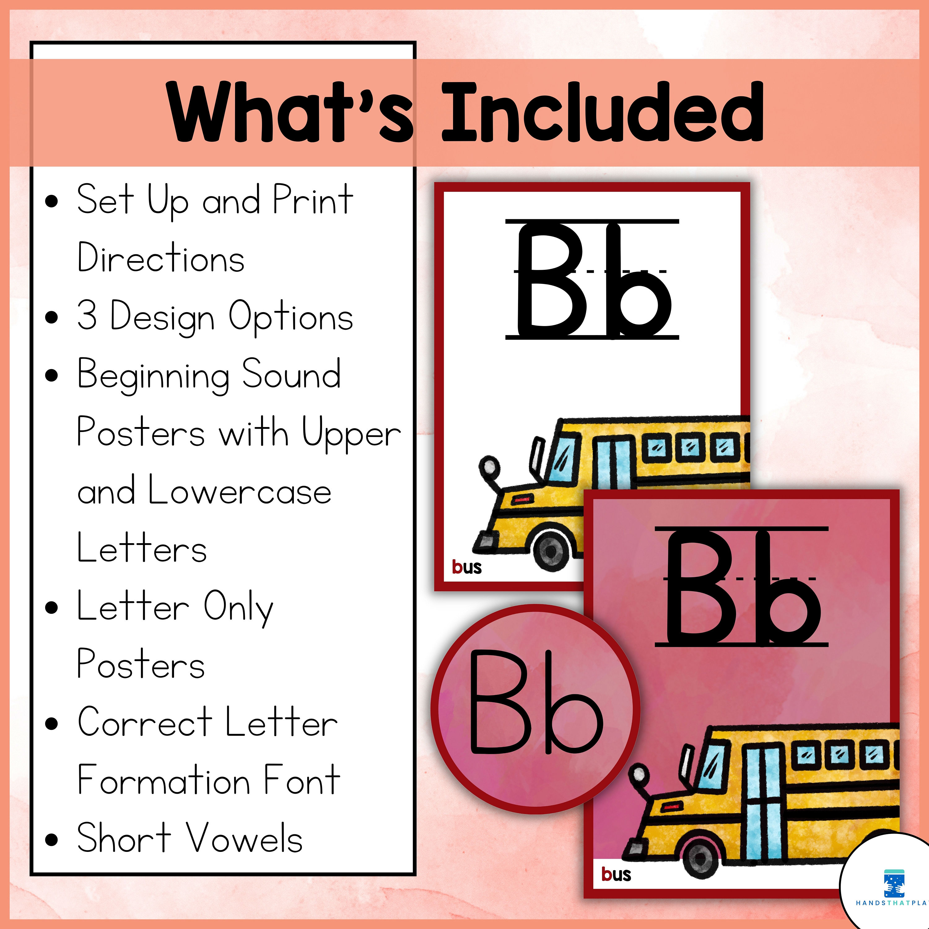 Alphabet Posters | Letter Formation | Sunset Rainbow Watercolors ...