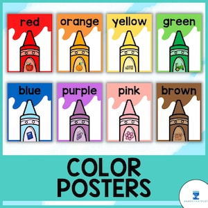 Color Chart for Classroom/homeschool Printable - Etsy Canada
