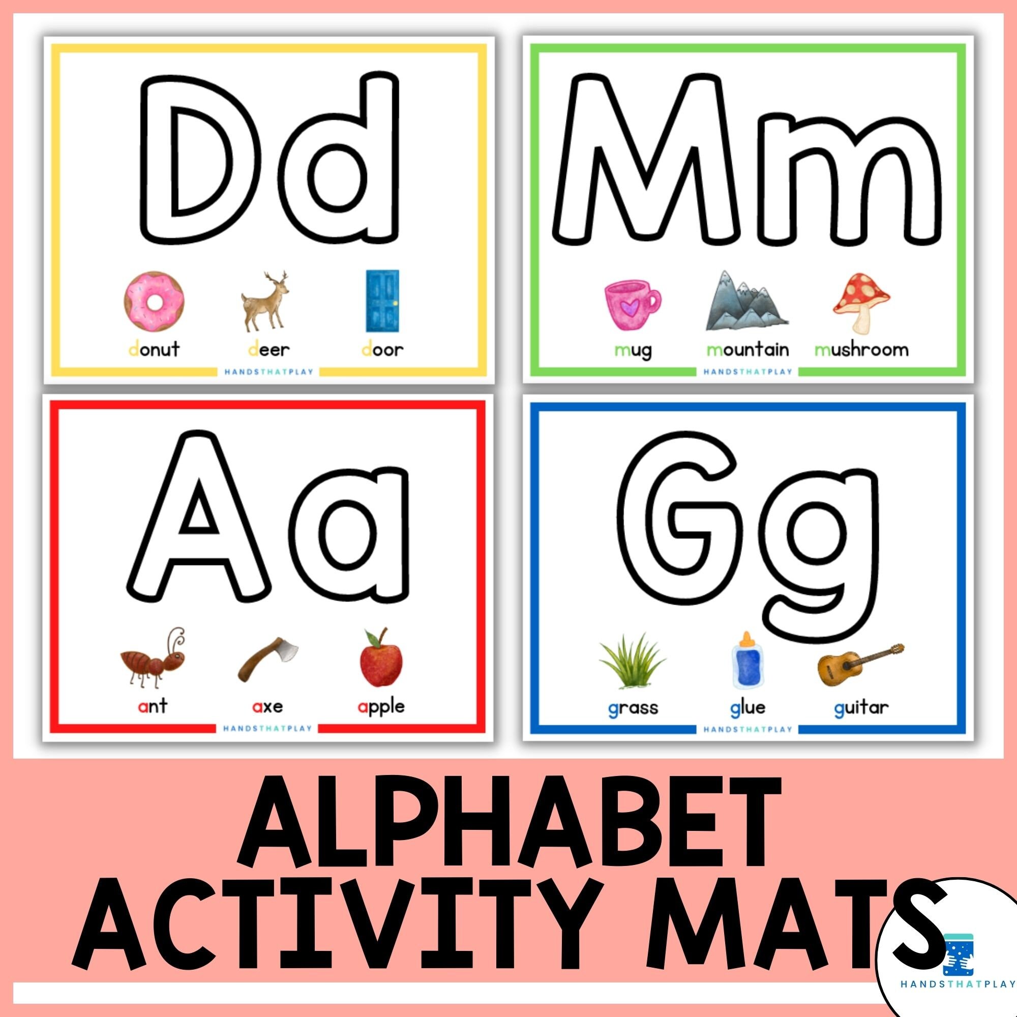 Alphabet Activity Mats | A to Z - Etsy