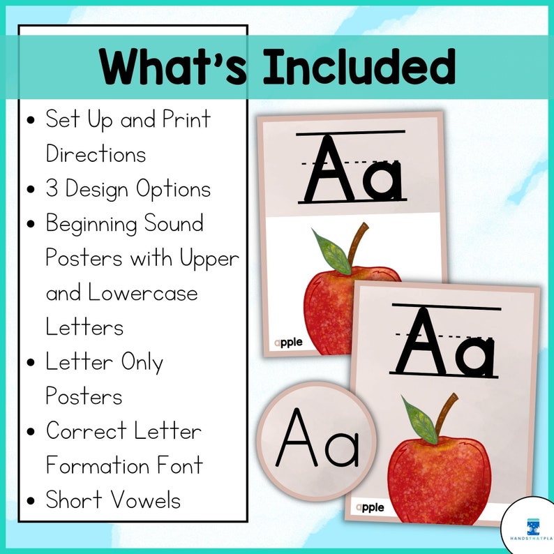 Alphabet Posters | Letter Formation | Neutral Boho | Classroom Decor - Etsy