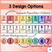 Number Posters | Number Words | Sunset Rainbow | Classroom Wall Decor ...